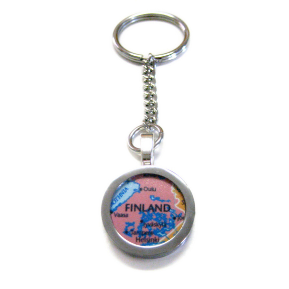 Kiola Designs | Accessories | Finland Map Keychain | Poshmark